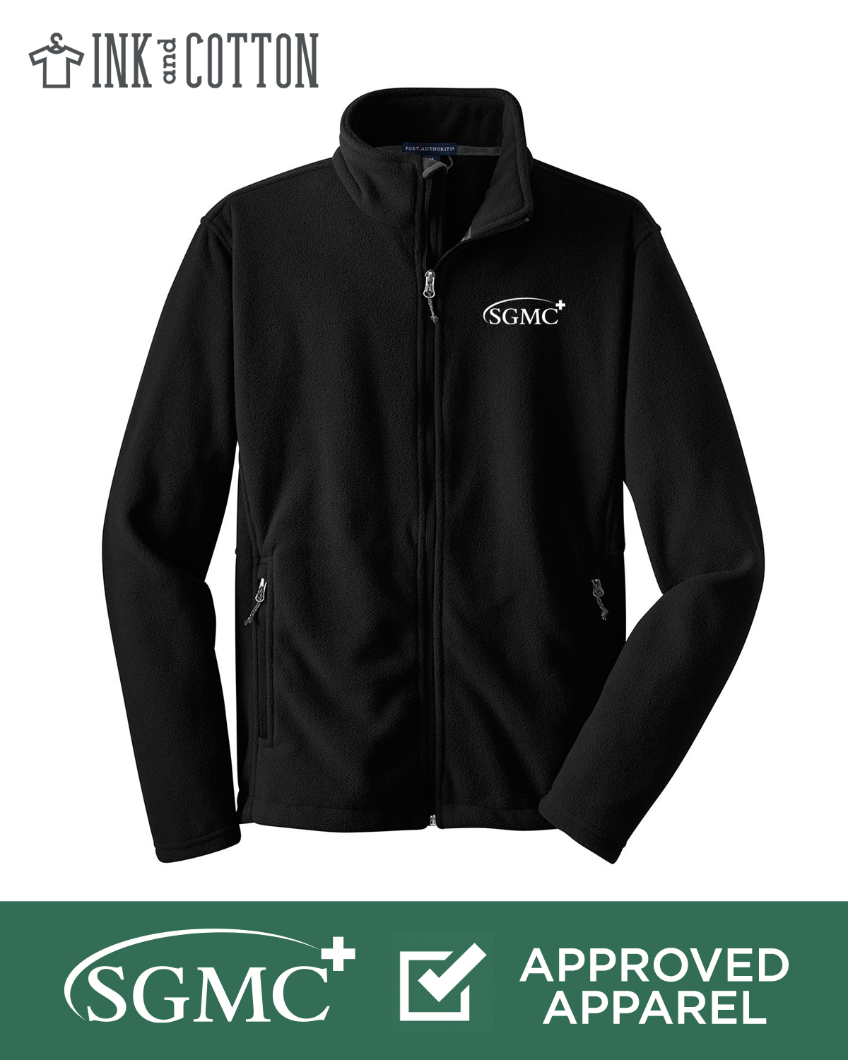 SGMC Men's Fleece Jacket - Ink & Cotton